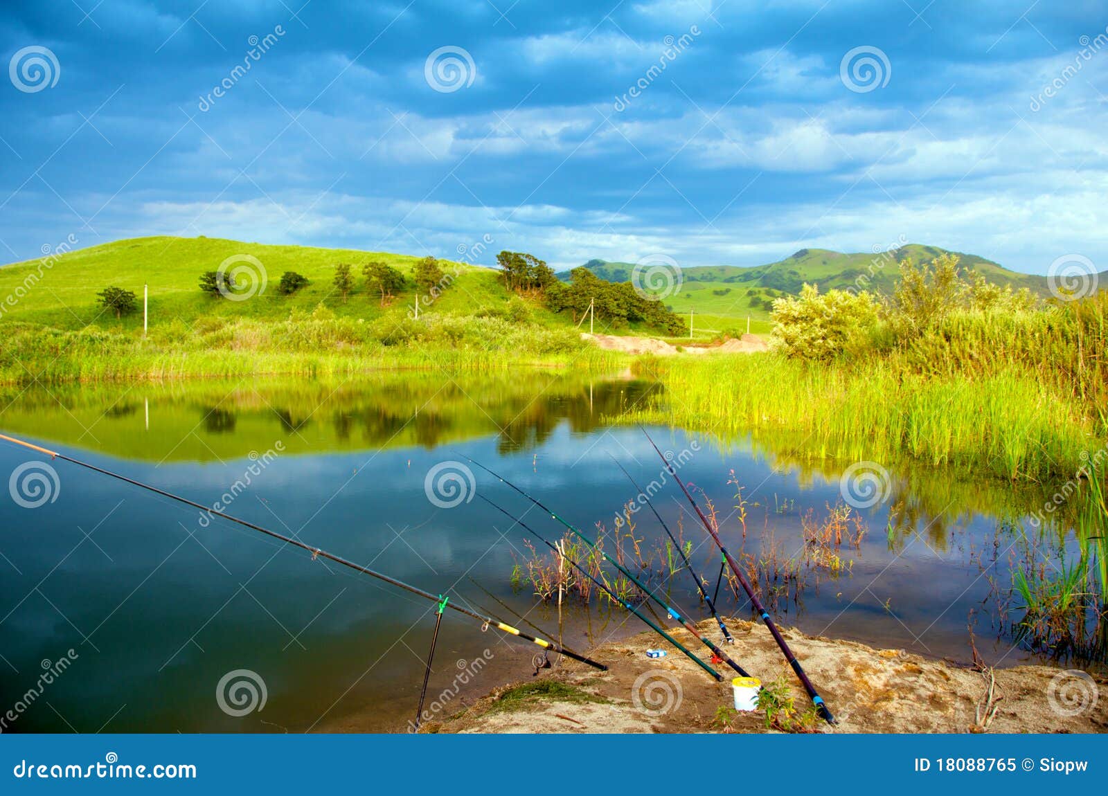 Waiting for nibble. stock image. Image of float, tackle - 18088765