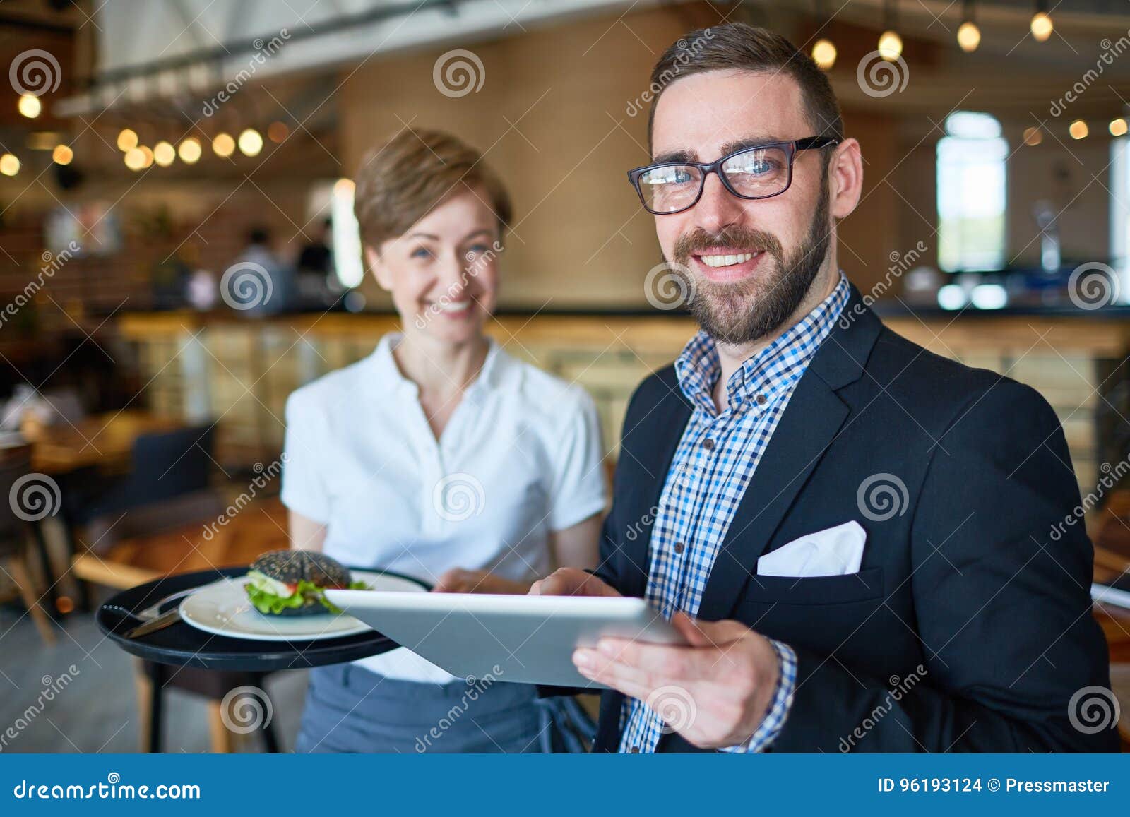 Waiting for order stock photo. Image of person, browsing - 96193124