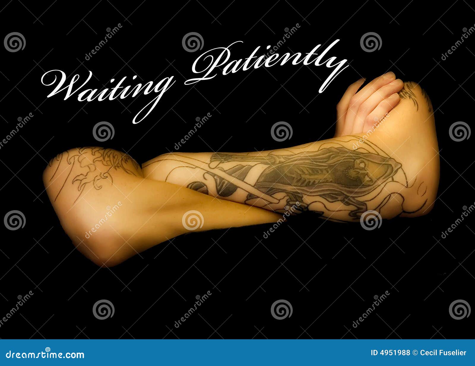 Waiting Patiently stock photo. Image of folded, waiting - 4951988