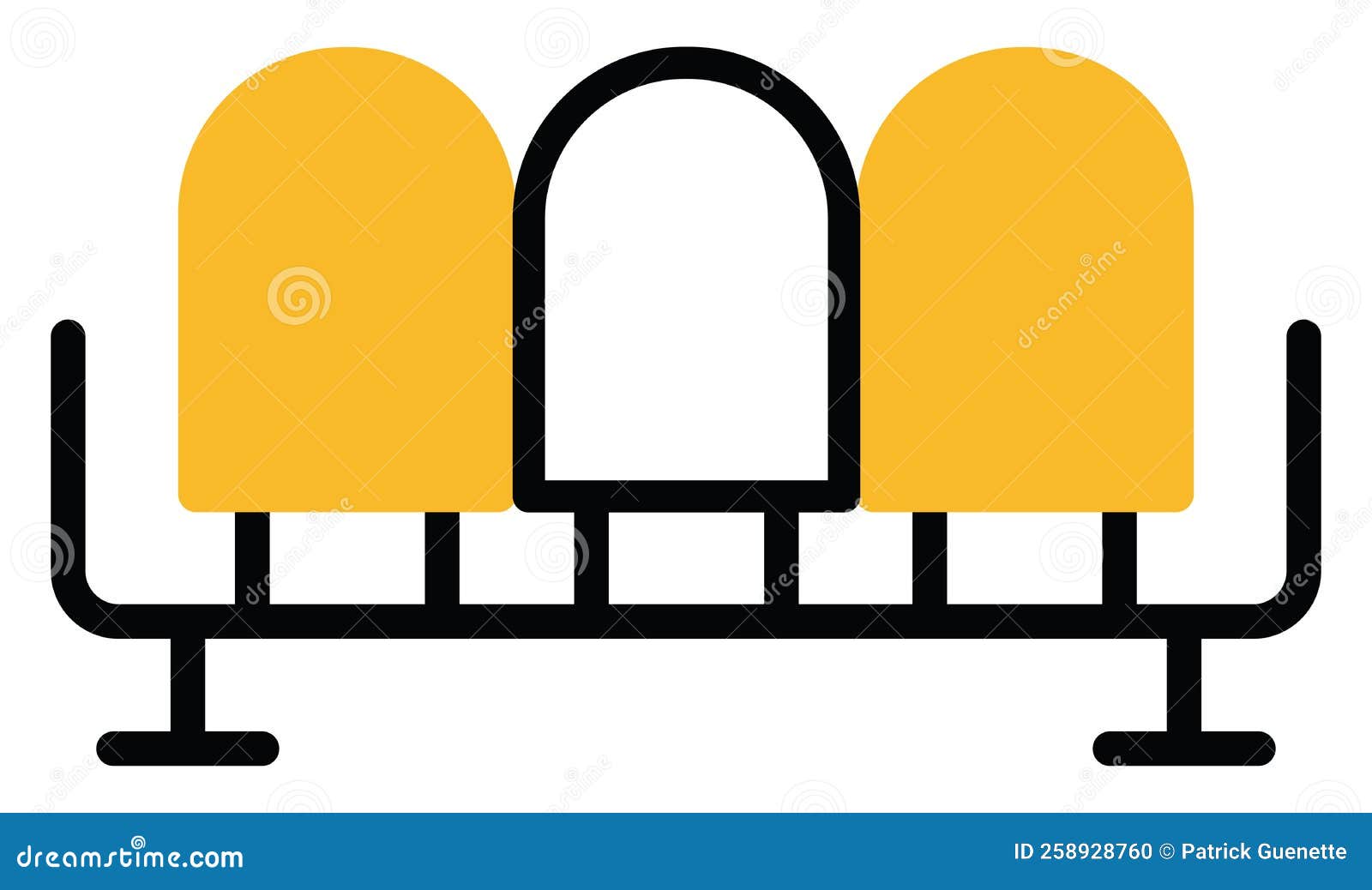 Waiting Place Vector Icon On White Background. Flat Vector Waiting ...