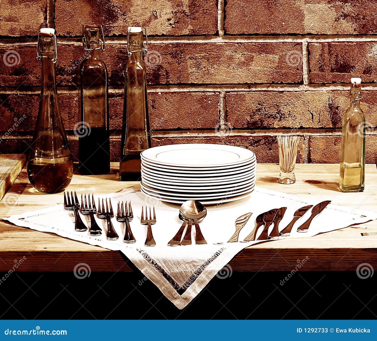 Waiting plate stock image. Image of buffet, restaurant - 1292733