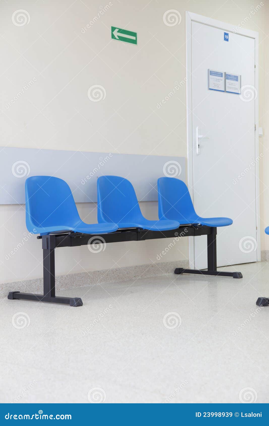 Waiting Room Blue Chairs on the Floor Stock Image - Image of waiting ...