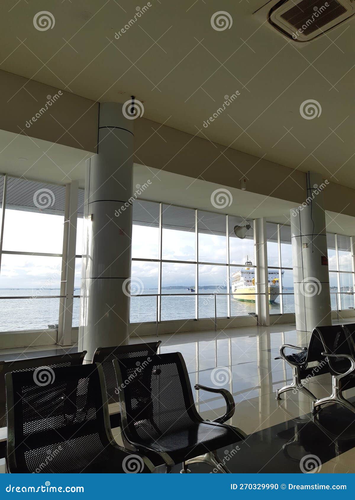 Waiting Room at Ferry Terminal Stock Photo - Image of waiting, terminal ...