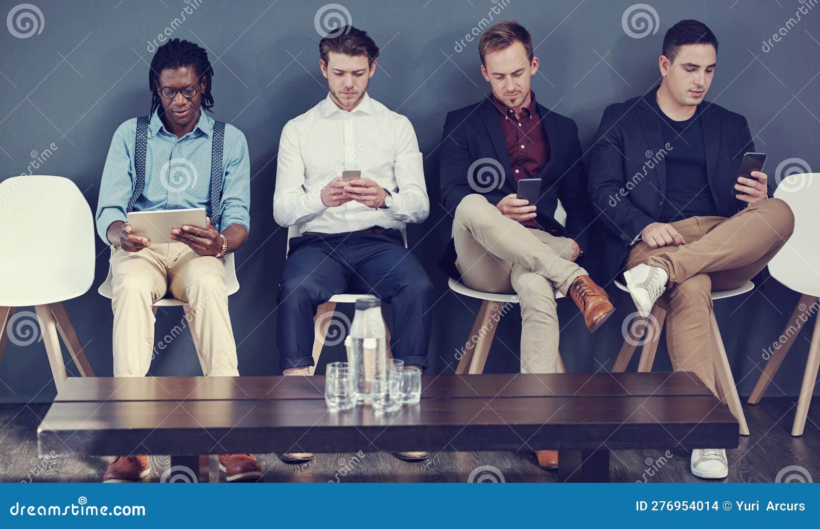 The Waiting Room is a Great Place To Do Some Work. a Group of ...