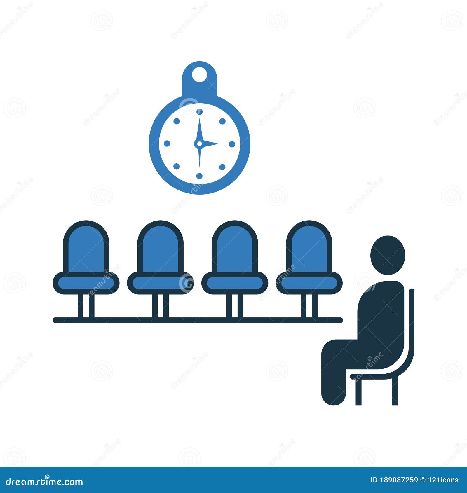 Waiting Room Icon / Vector Graphics Stock Illustration - Illustration ...