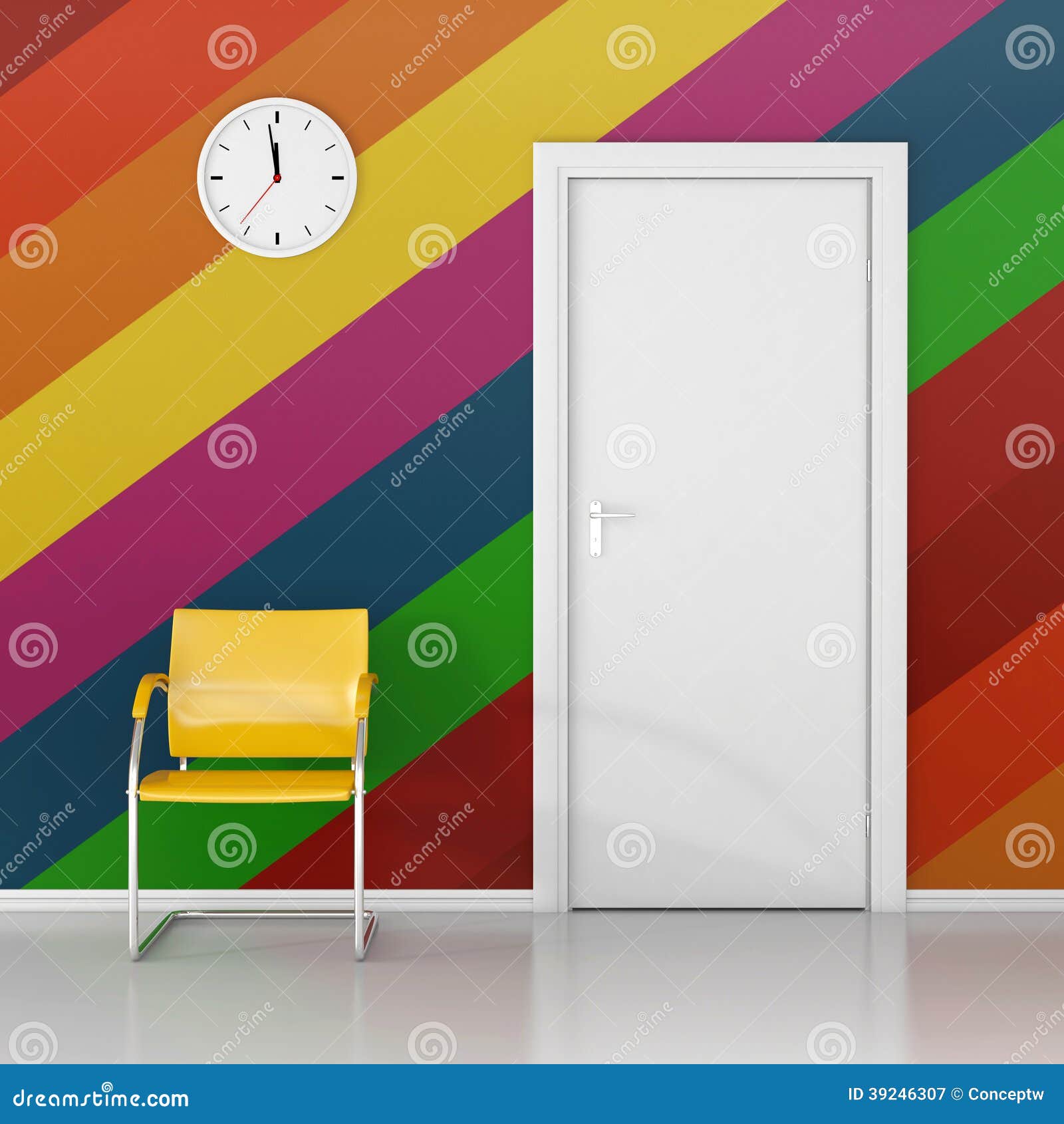 Waiting room stock illustration. Illustration of door - 39246307