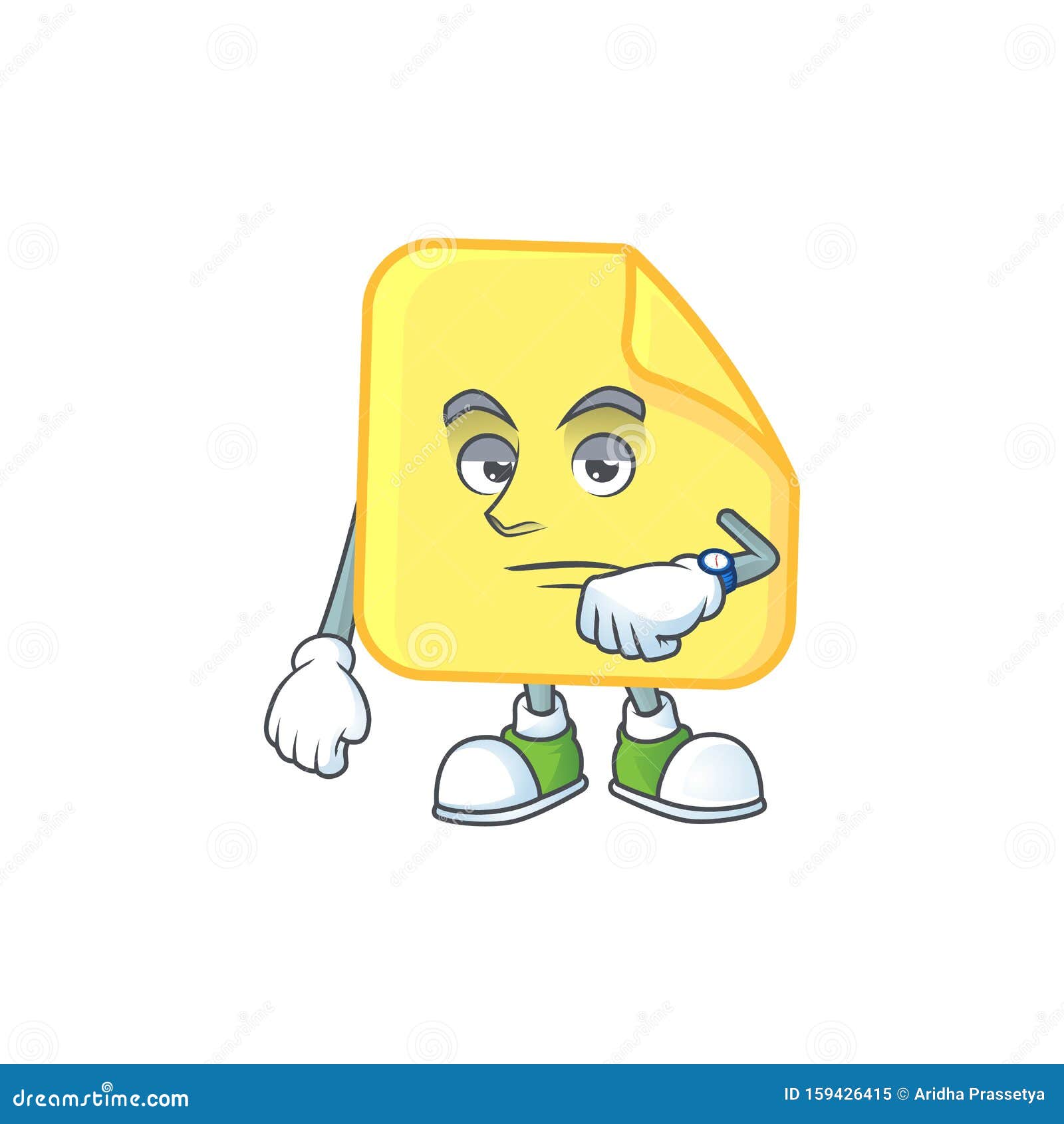 Waiting Rounded Sticker Paper on White Background. Stock Vector ...