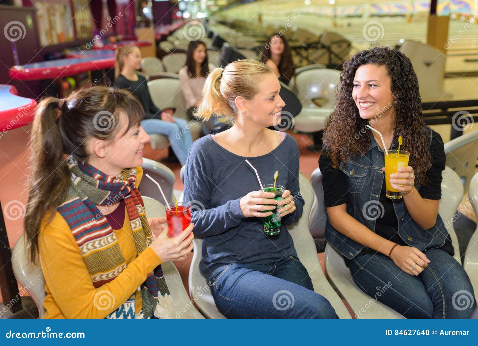 Waiting for show to begin stock photo. Image of friend - 84627640