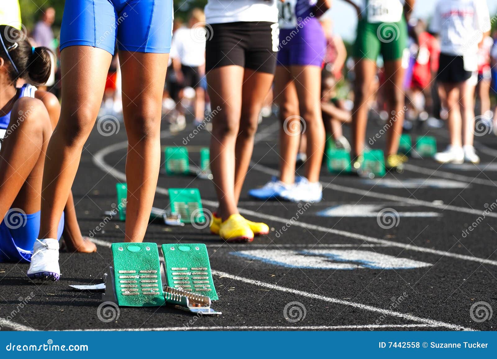 Waiting at the Starting Line Stock Photo - Image of runner, track: 7442558