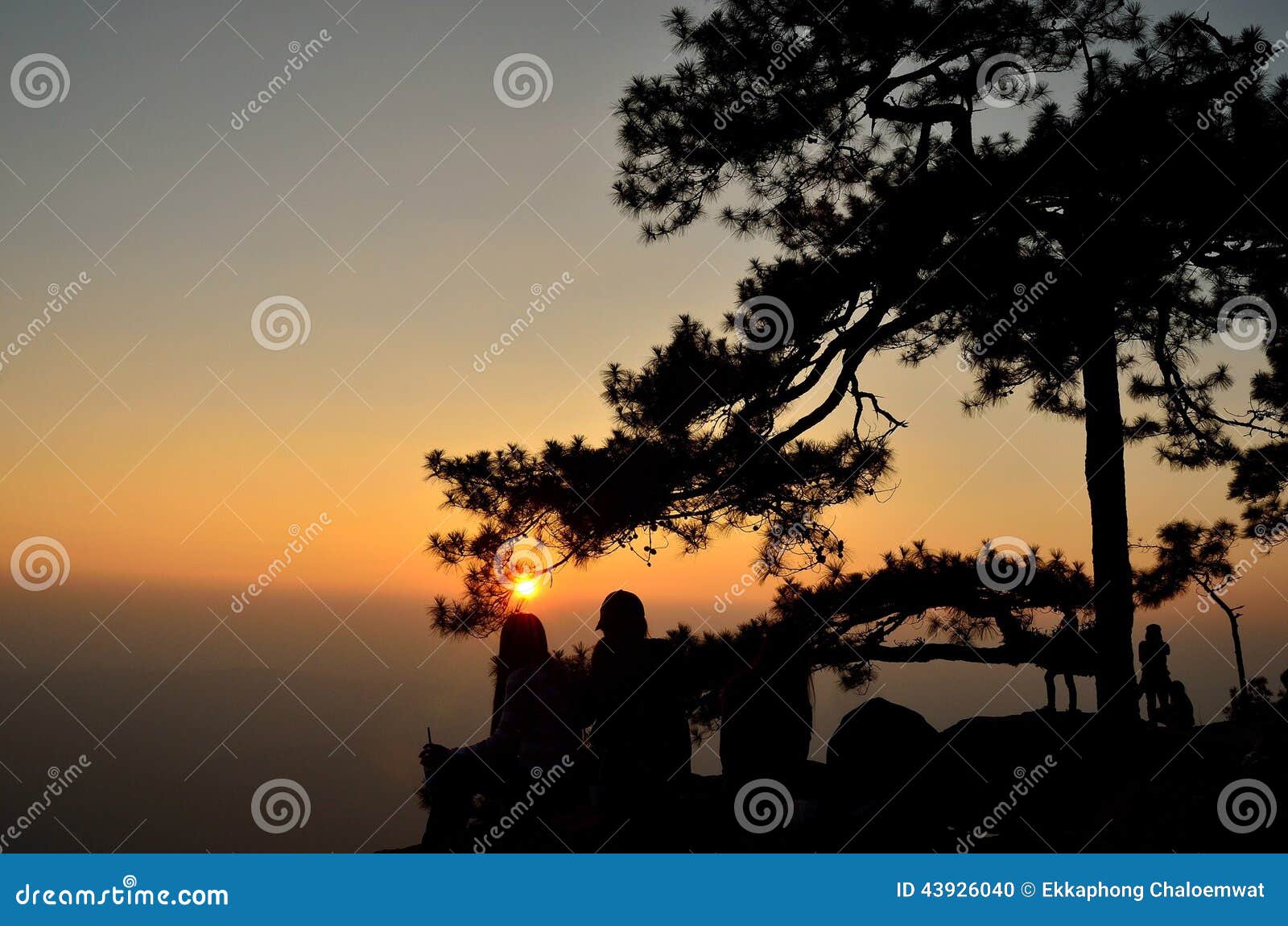 Waiting for sunset stock photo. Image of travel, mountains - 43926040