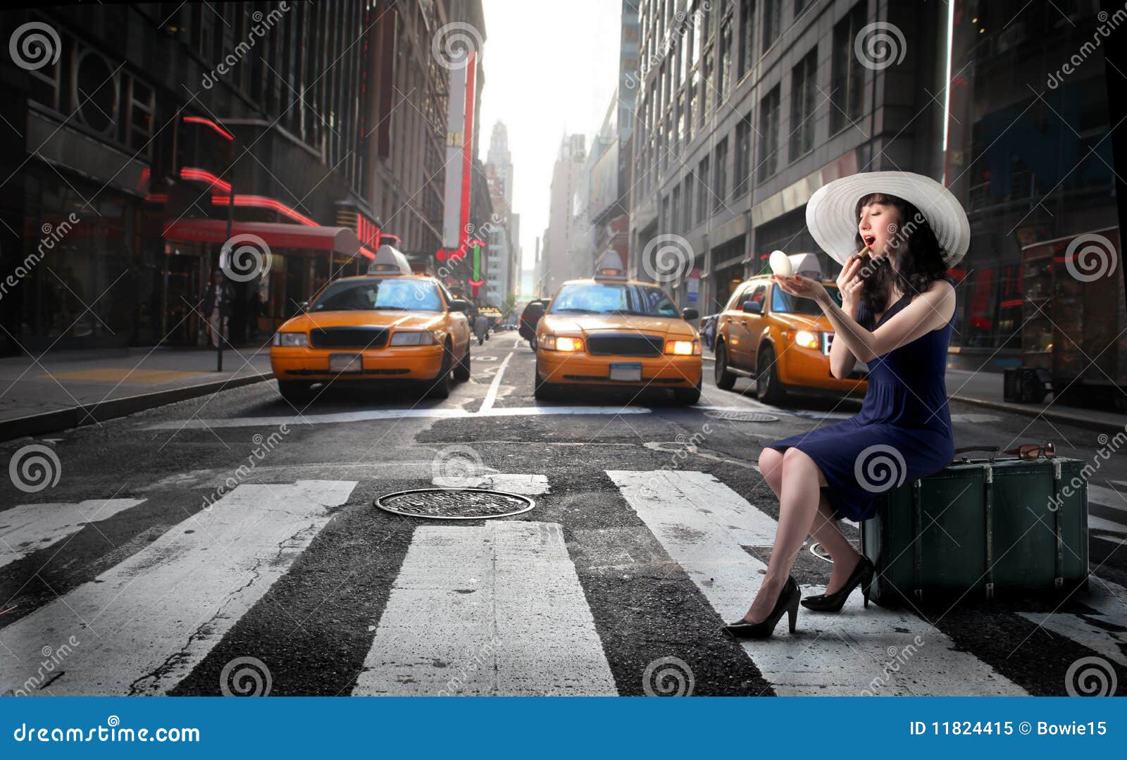 Waiting Taxi Stock Image Image Of Beautiful Sunglasses 11824415 3766
