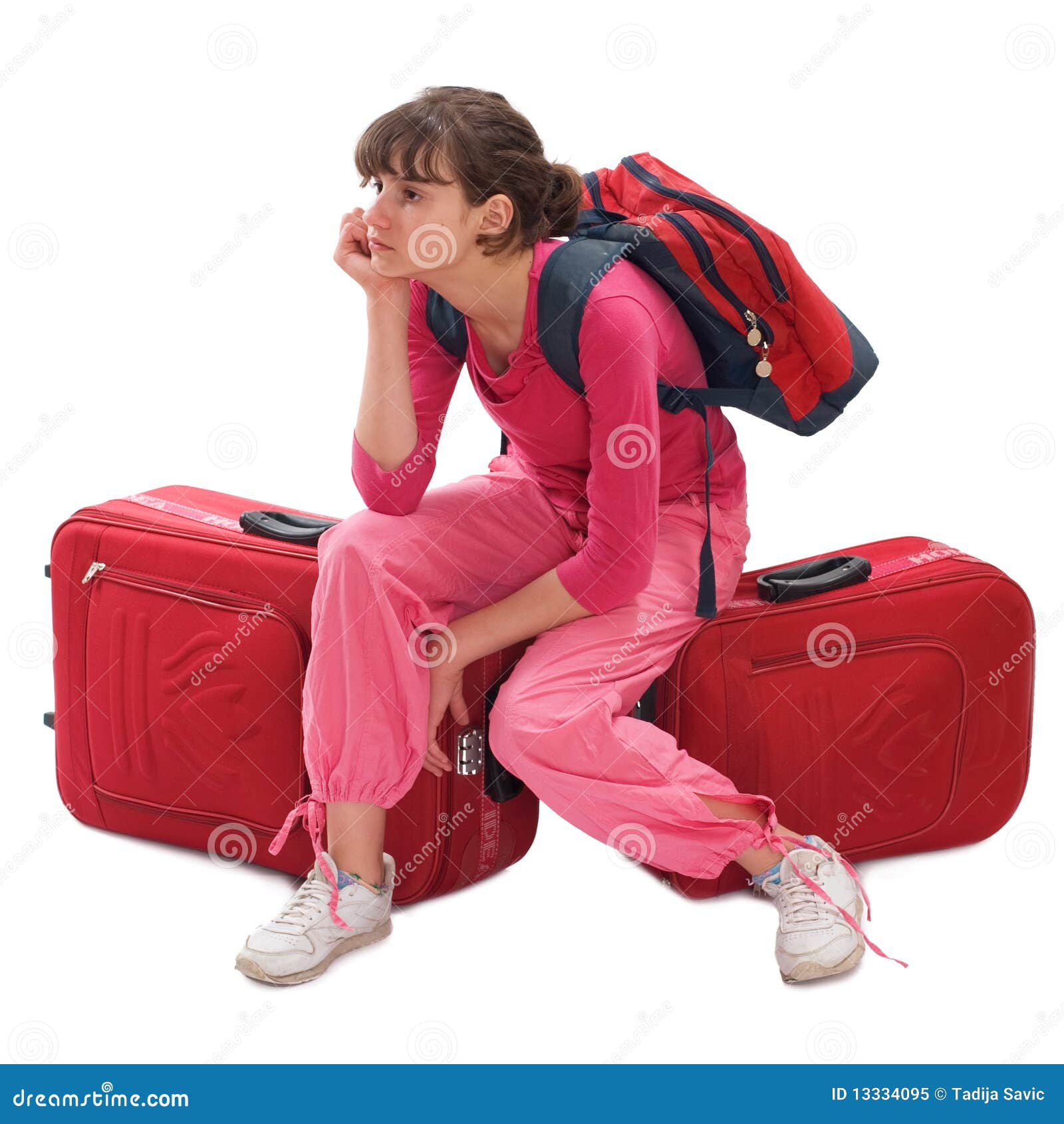 Waiting A Taxi Stock Image Image Of Travel Woman Vacations 13334095 5110