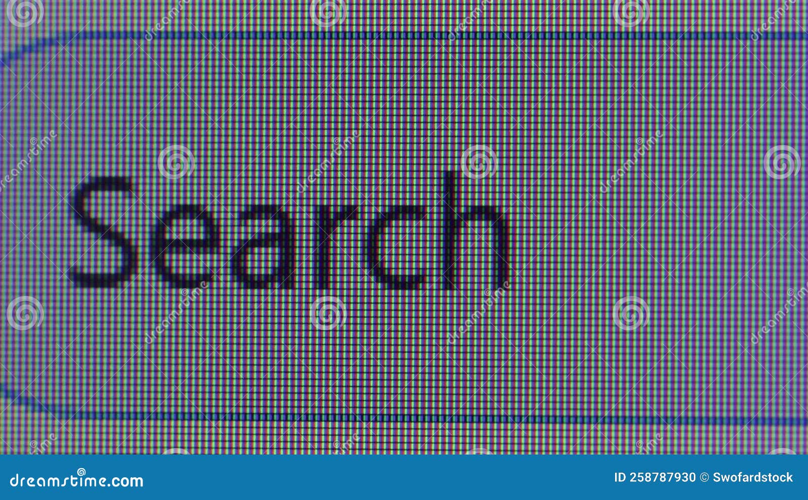 Cursor Blinks in Empty Search Bar of Internet Browser on Computer ...