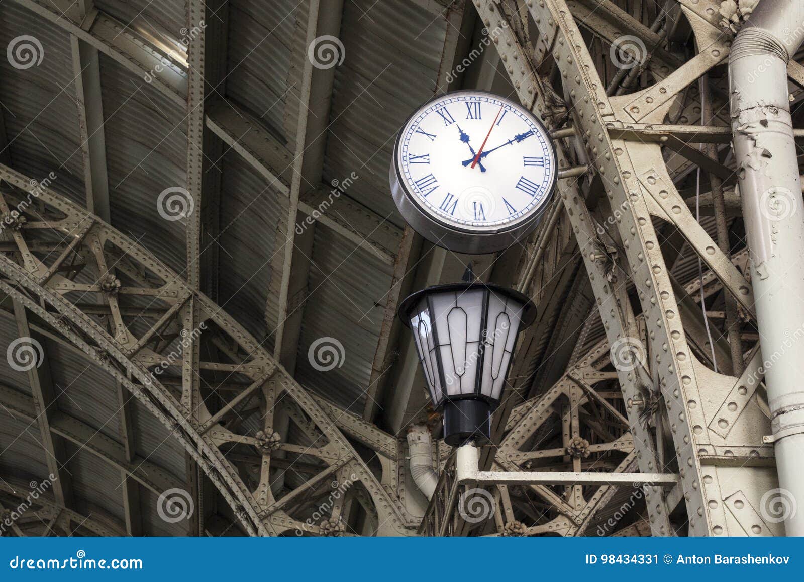 Waiting Time Clocks on Train Station. Stock Image - Image of background ...