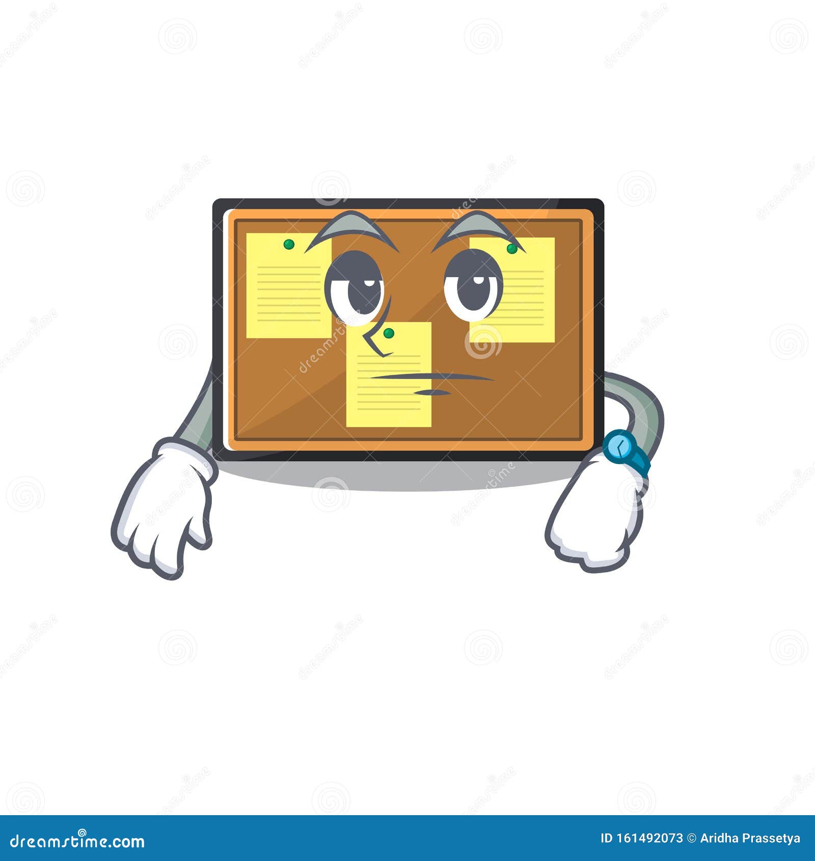 Waiting Toy Bulletin Board on the Cartoon Stock Vector - Illustration ...