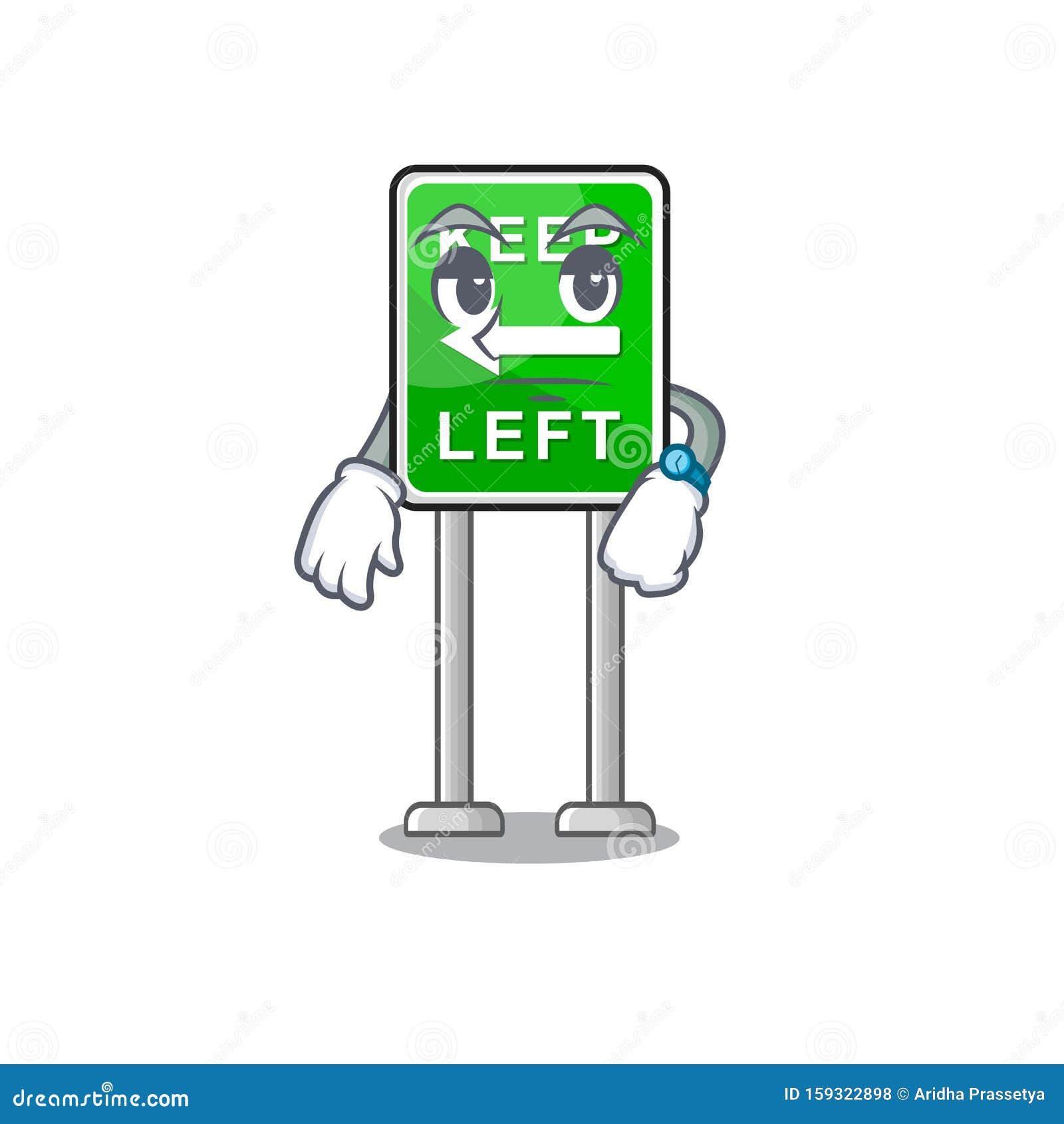 Waiting Toy Keep Left on Cartoon Table Stock Vector - Illustration of ...