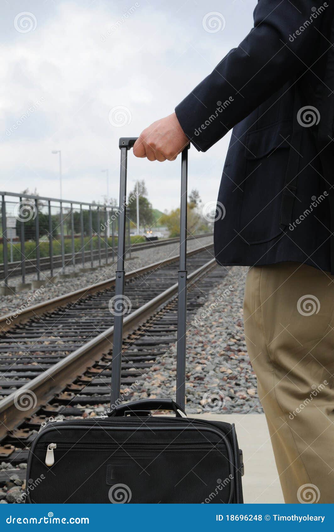 Waiting for Train stock photo. Image of person, platform - 18696248