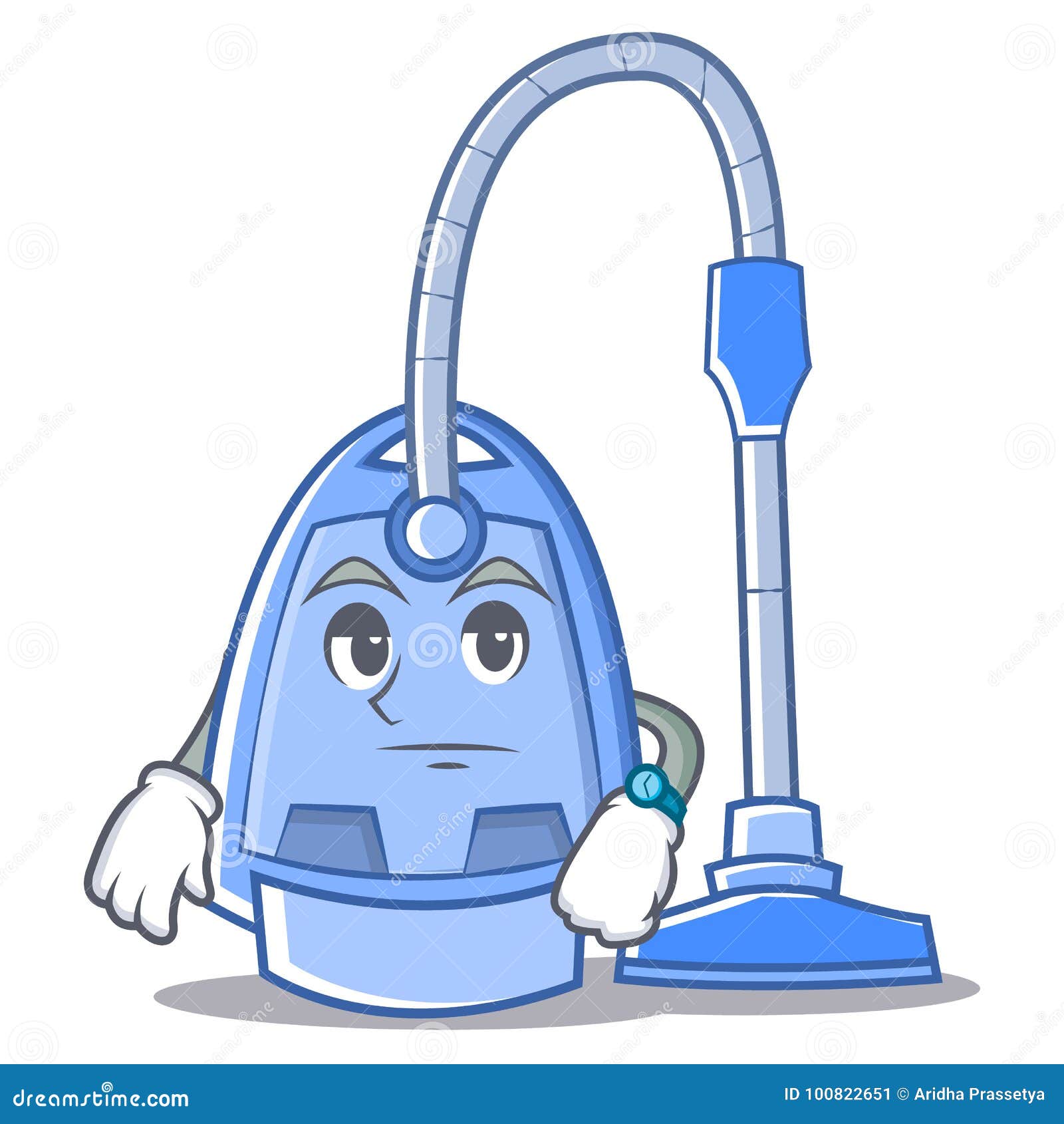 Waiting Vacuum Cleaner Character Cartoon Stock Vector - Illustration of ...