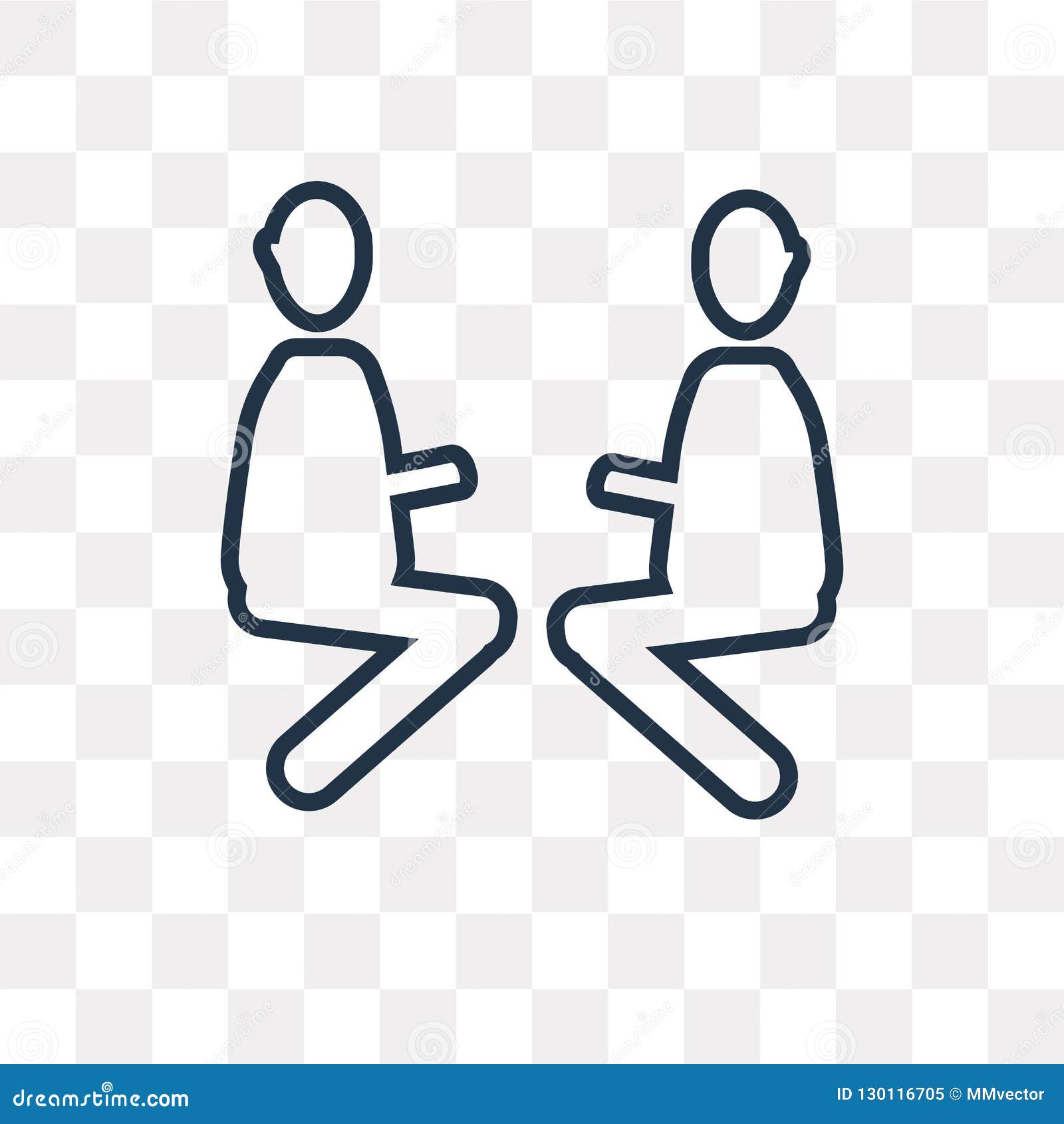 Waiting Vector Icon Isolated On Transparent Background, Linear W ...