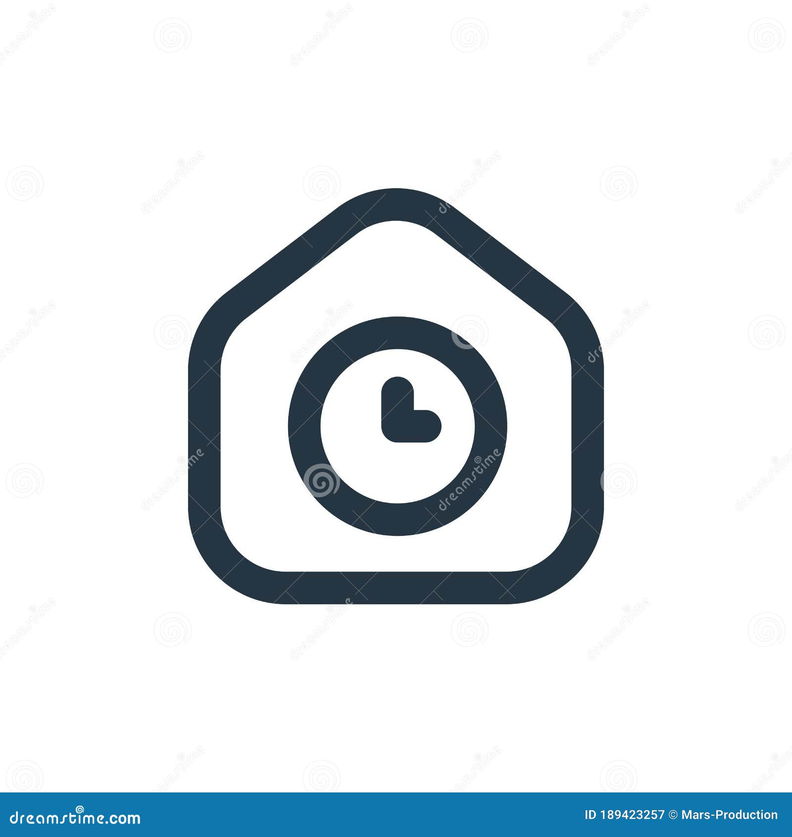 Waiting Vector Icon Isolated on White Background. Outline, Thin Line ...