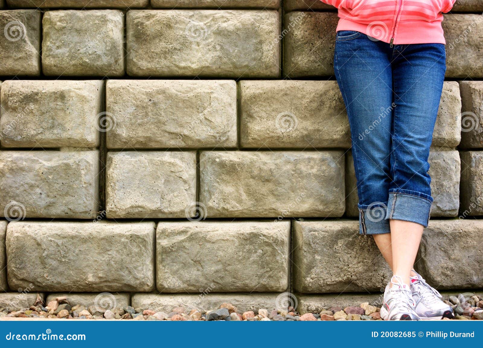 Waiting at the wall stock image. Image of structure, standing - 20082685