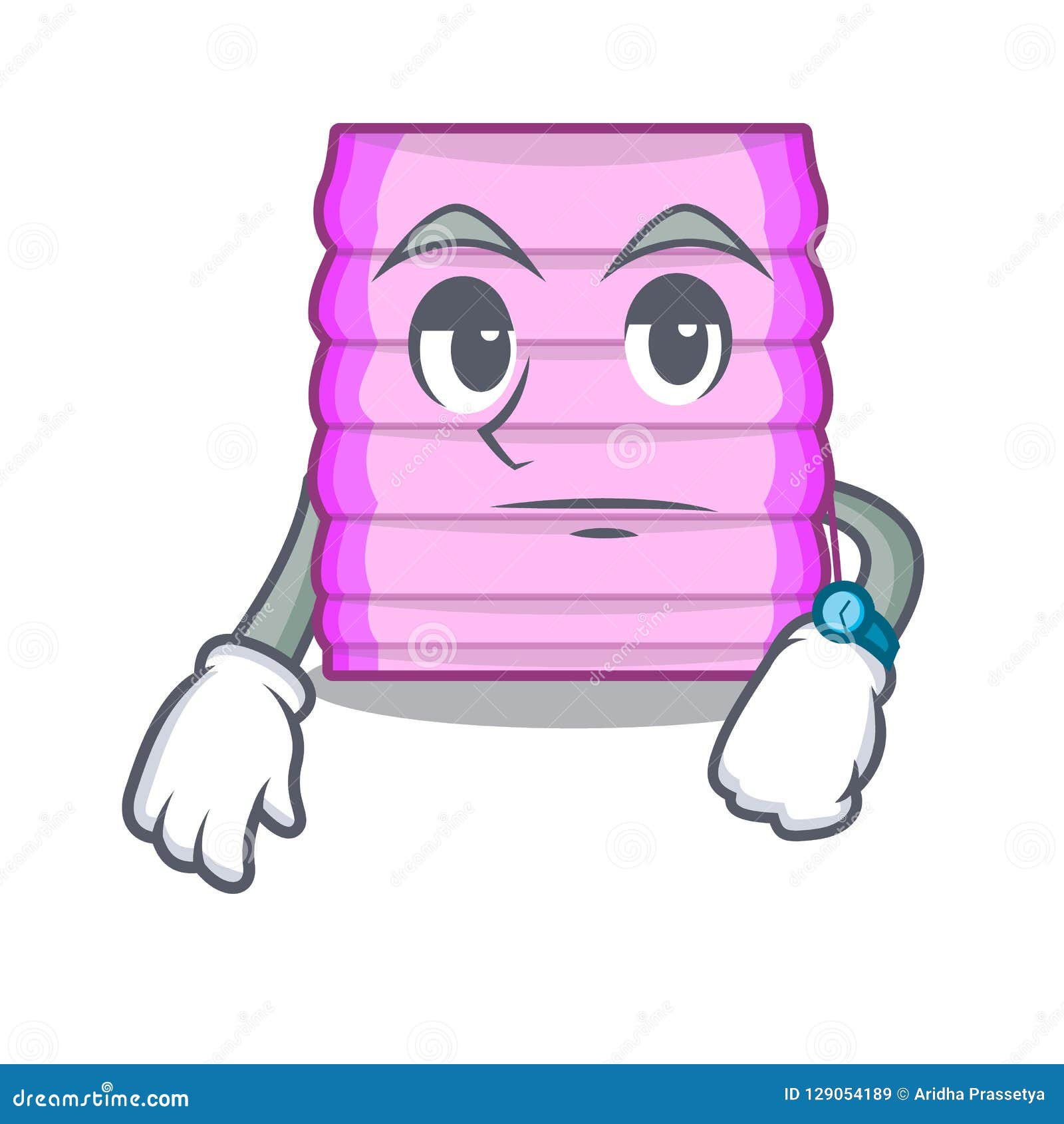 Waiting Window with Blinds Isolated on Mascot Stock Vector ...