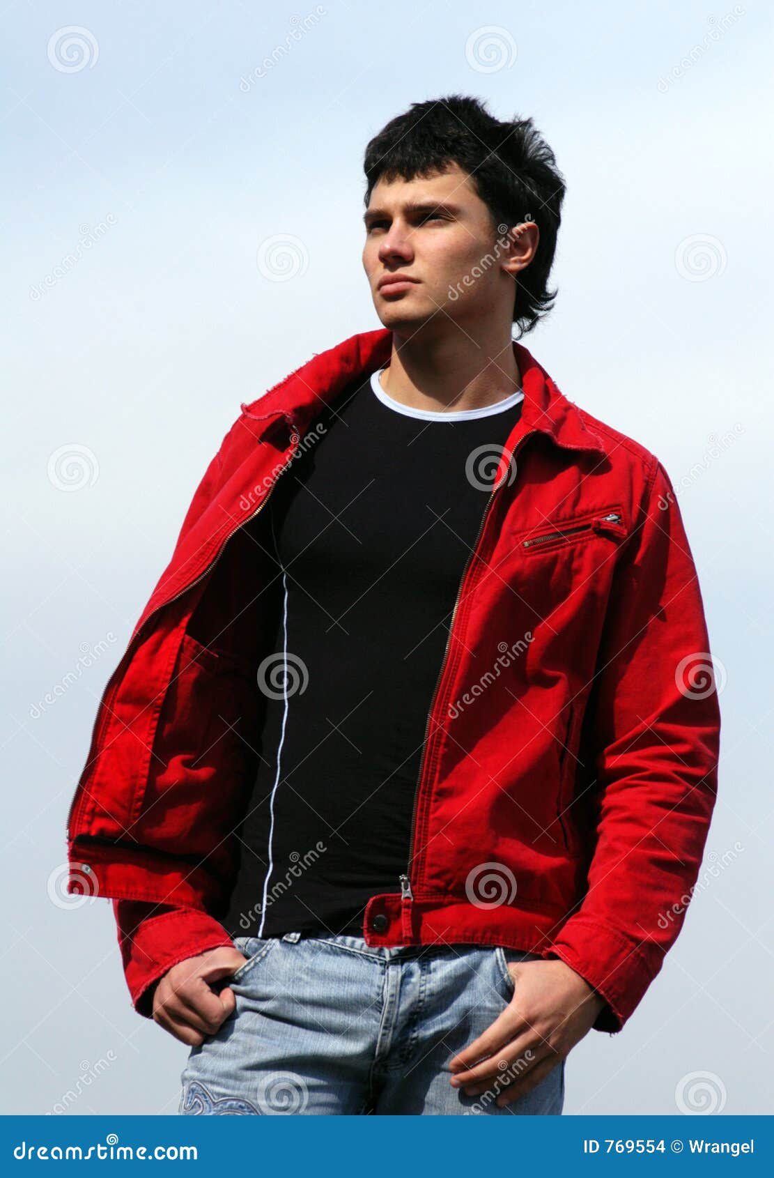 Waiting Young Man stock photo. Image of male, reflection - 769554