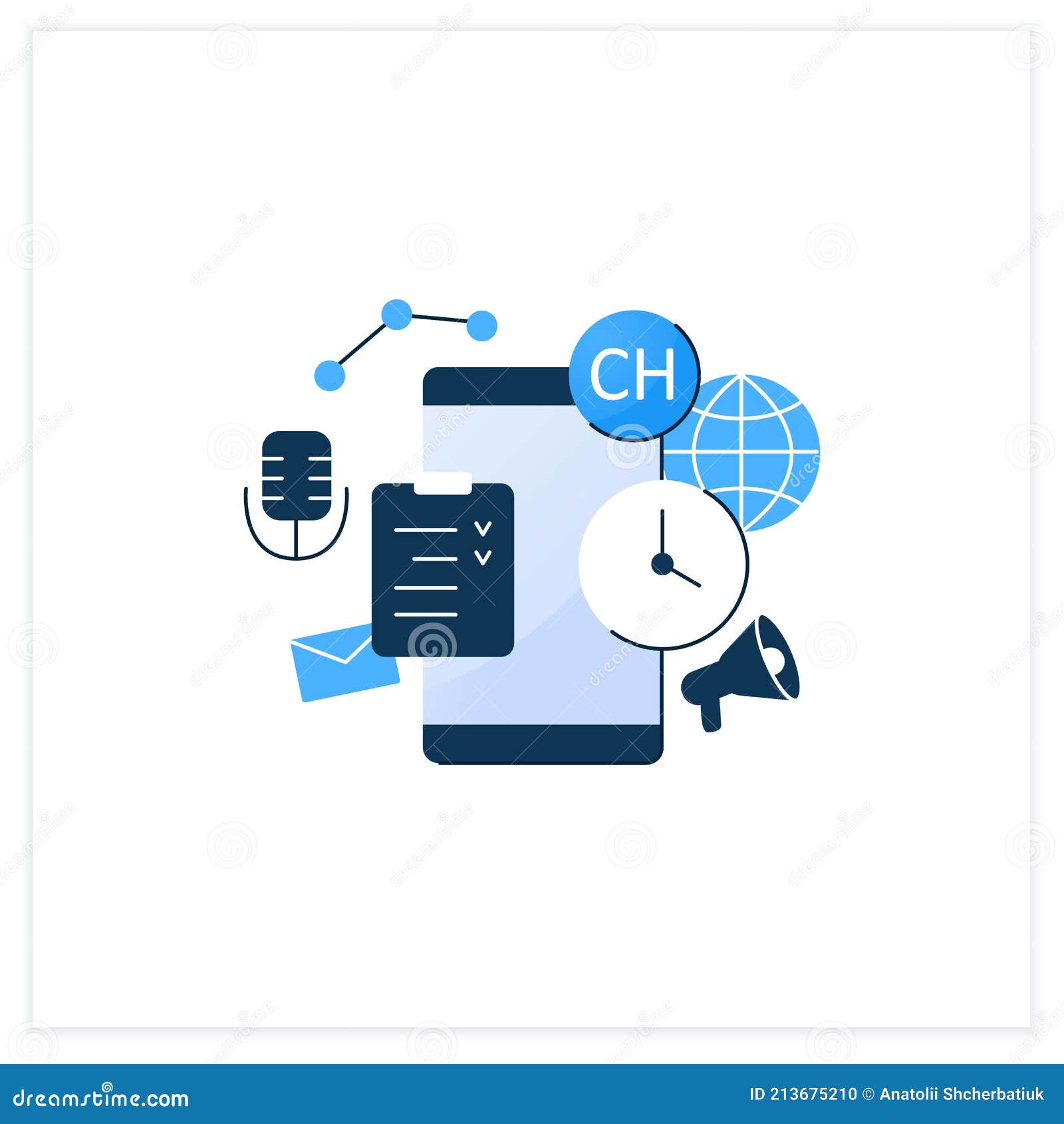 Waitlist flat icon stock vector. Illustration of network - 213675210