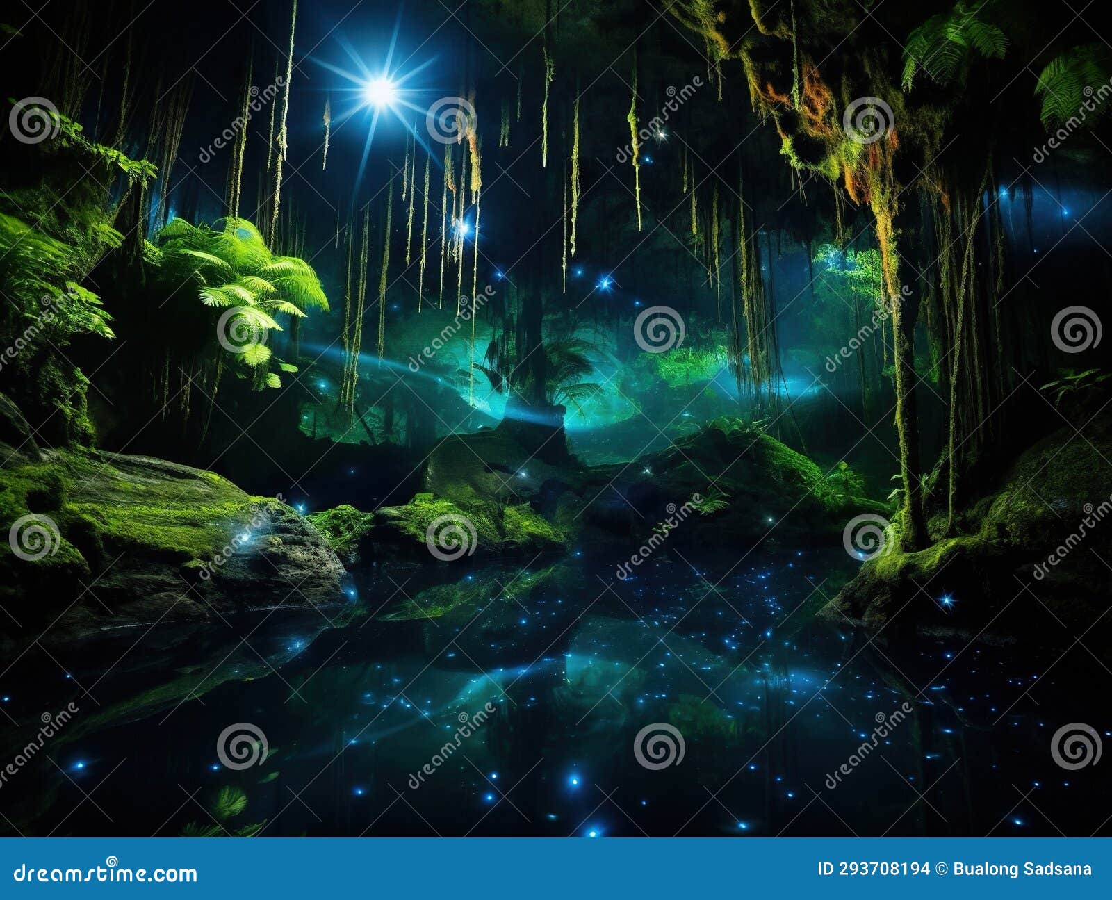 Waitomo Glowworm stock illustration. Illustration of zealand - 293708194