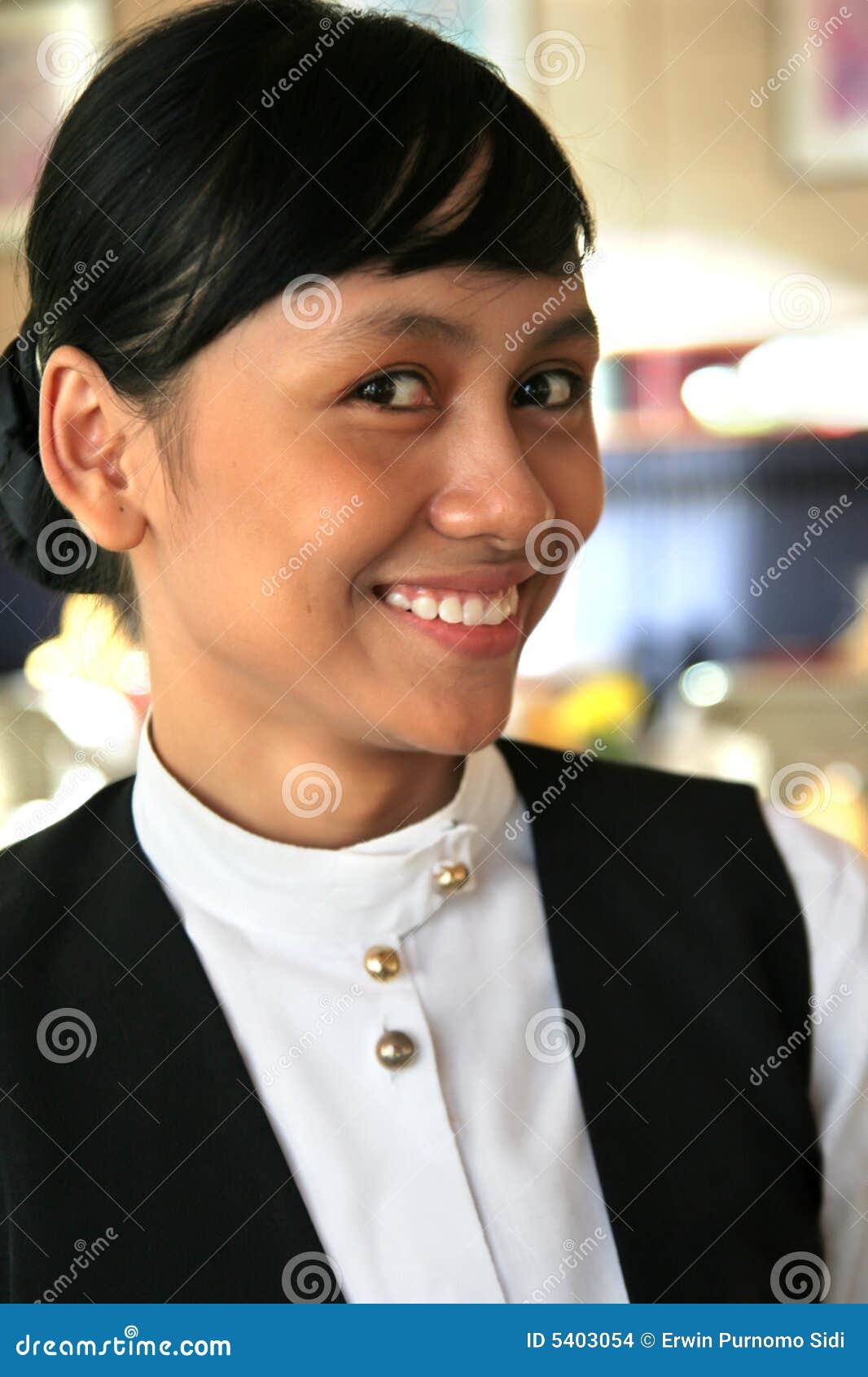 Waitress stock photo. Image of meal, service, employee - 5403054