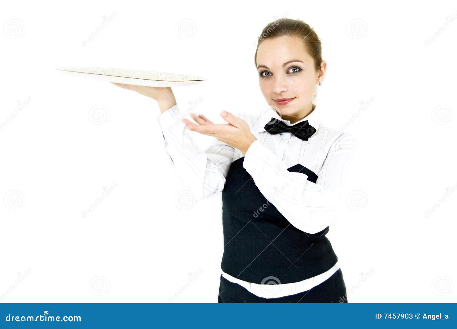 Waitress stock image. Image of dishware, waitress, food - 7457903
