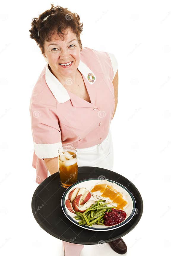 Waitress - Dinner for One stock image. Image of fresh - 13352311