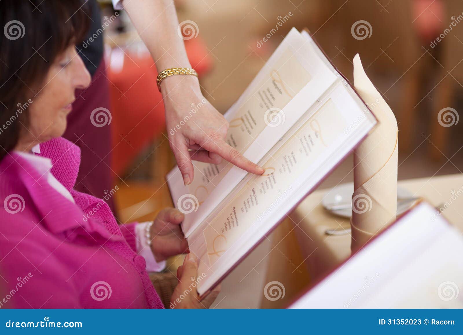 313 Man Pointing Menu Restaurant Stock Photos - Free & Royalty-Free ...