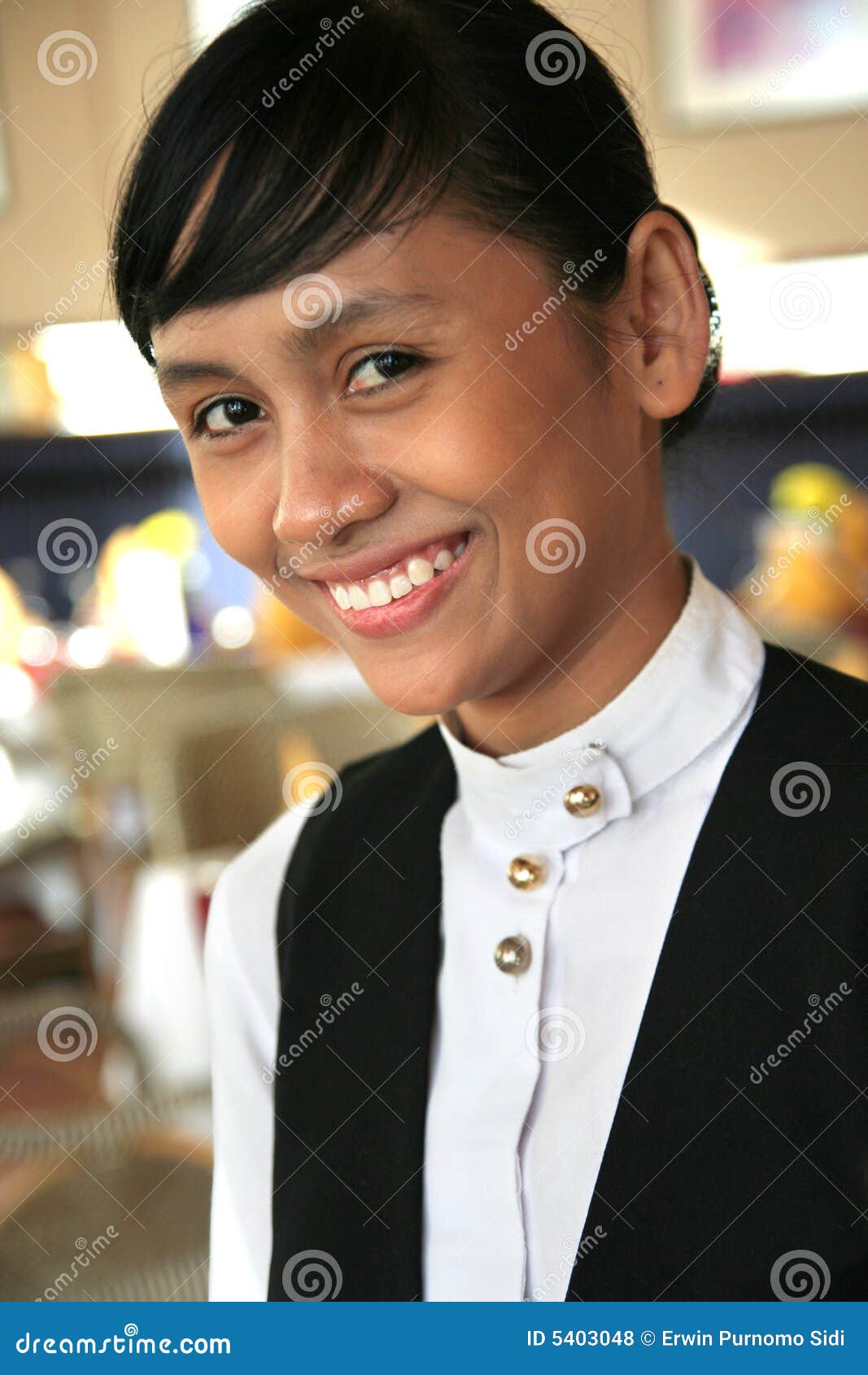 Waitress At Restaurant Picture. Image: 5403048