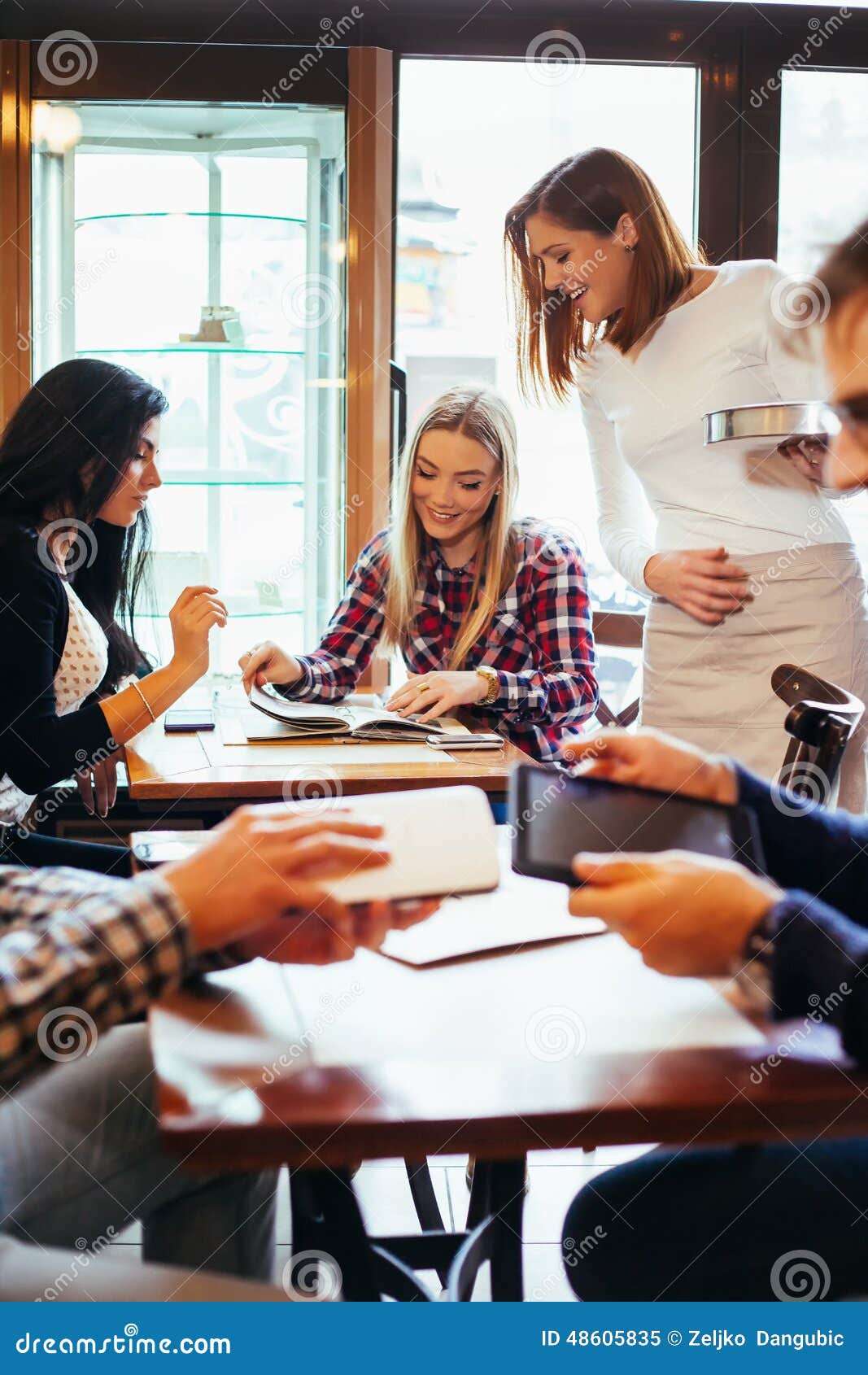 Waitress Taking Order stock image. Image of attendant - 48605835