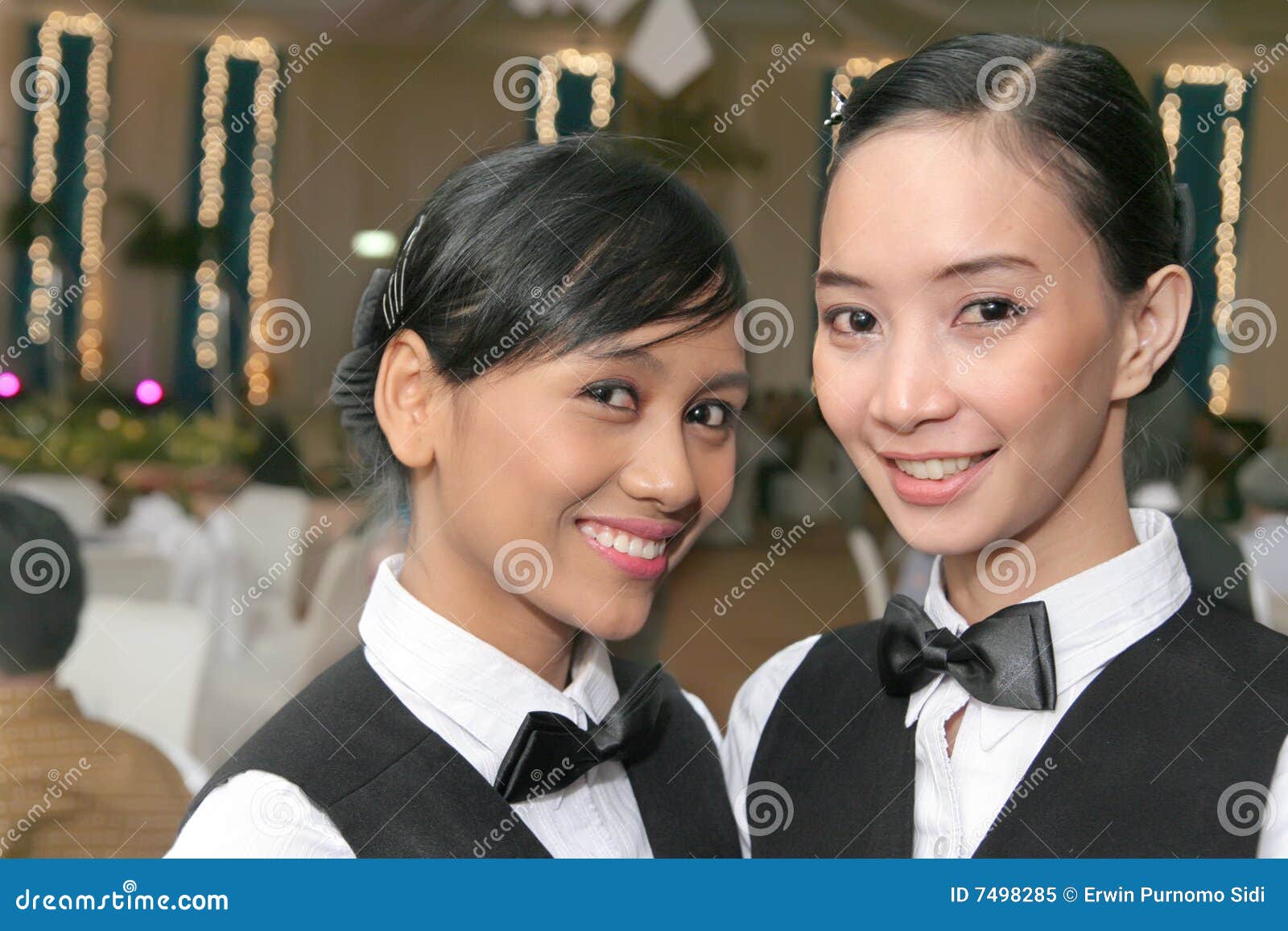 Waitress in uniform stock image. Image of waiter, catering - 7498285
