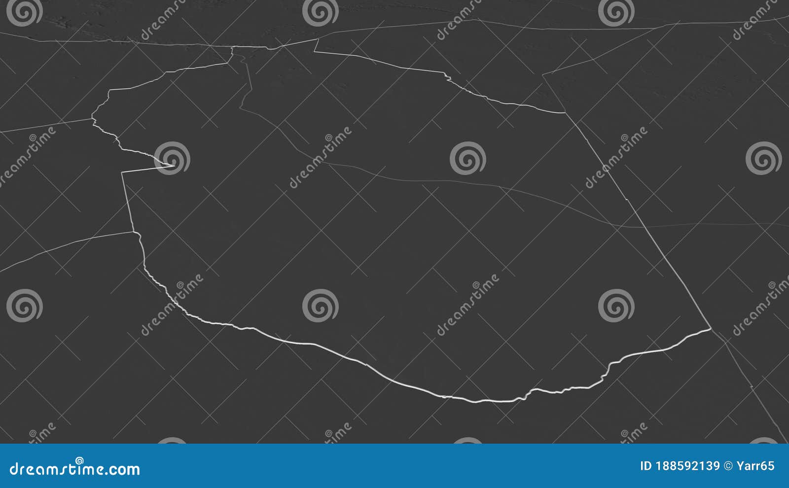 Wajir, Kenya - Outlined. Bilevel Stock Illustration - Illustration of ...