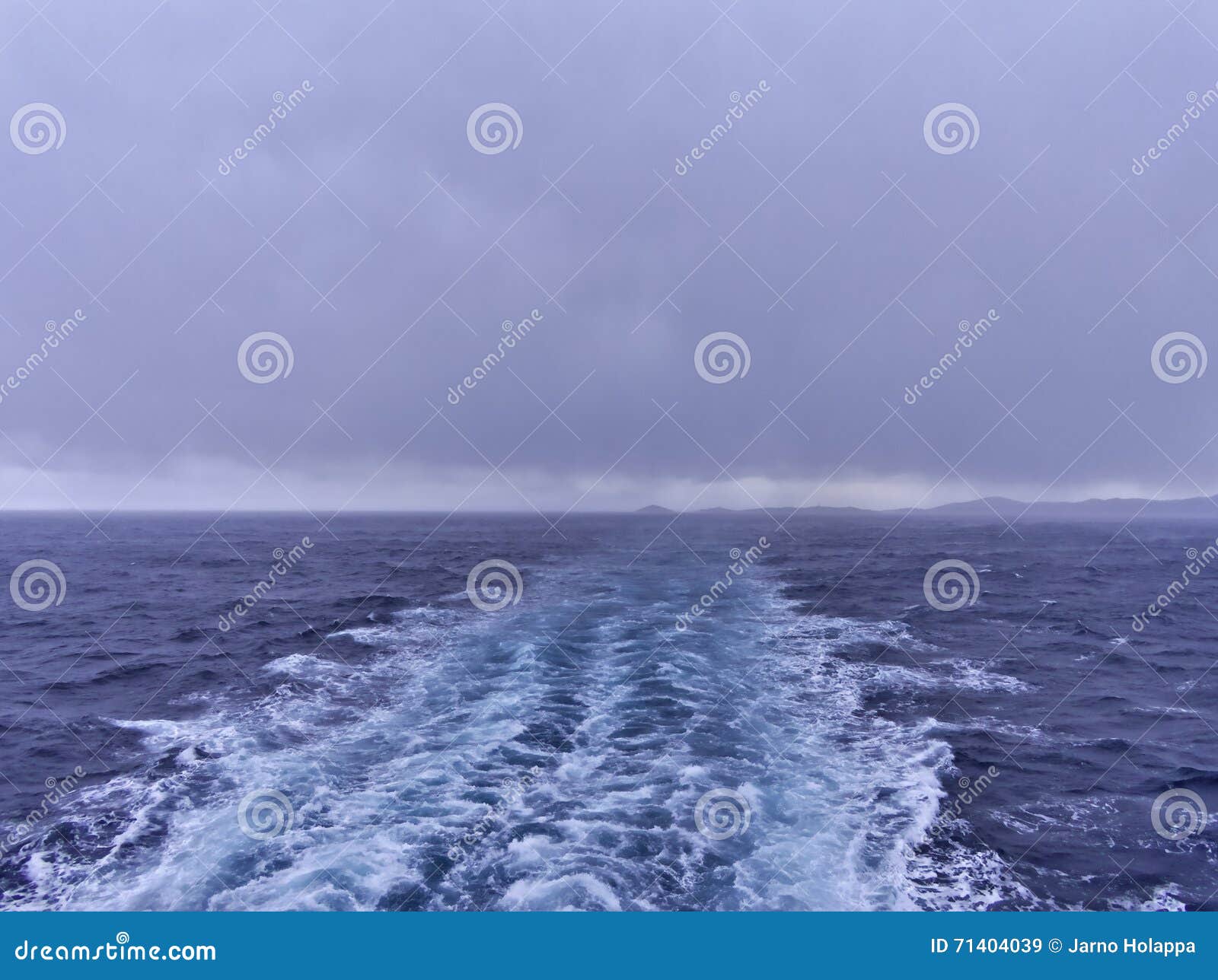 Wake of a Big Passenger Ship Stock Image - Image of cyclades, furrow ...