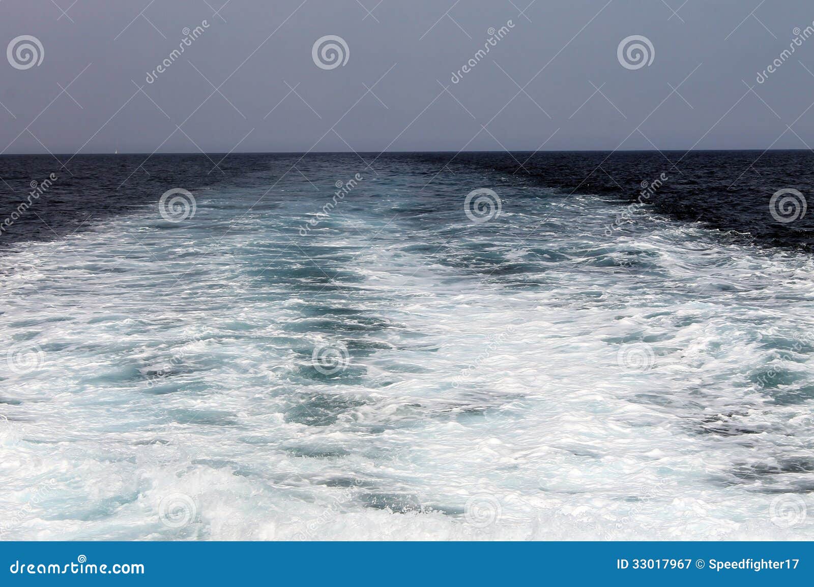 Wake of boat at sea stock image. Image of abstract, daylight - 33017967