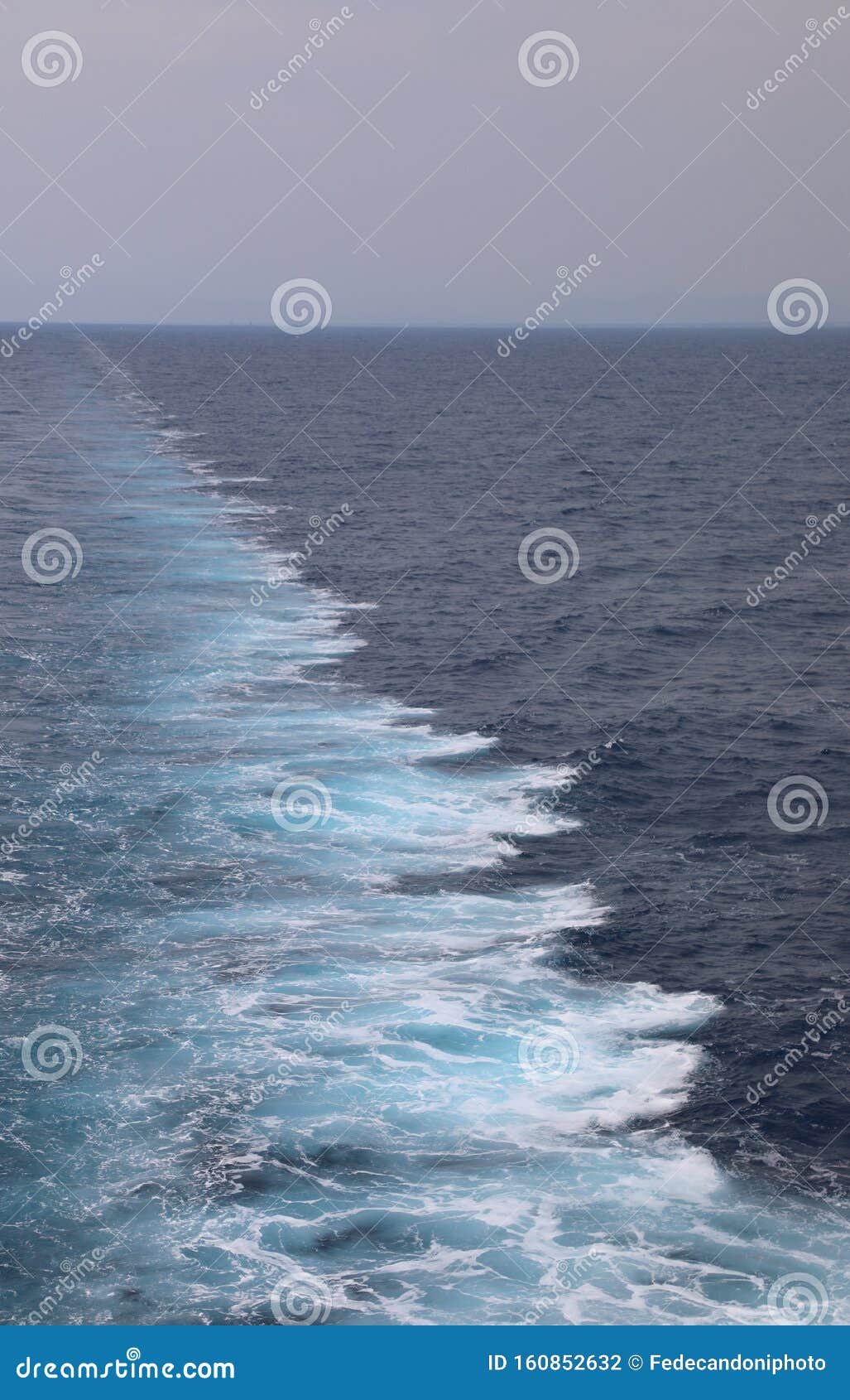 Wake of the Cruise Ship on the Sea Stock Photo - Image of backgrounds ...