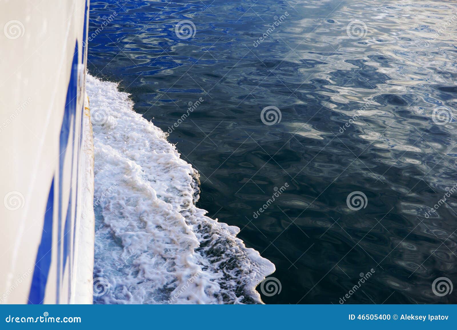 Wake in the Ocean Made by Cruise Ship Stock Photo - Image of ocean ...
