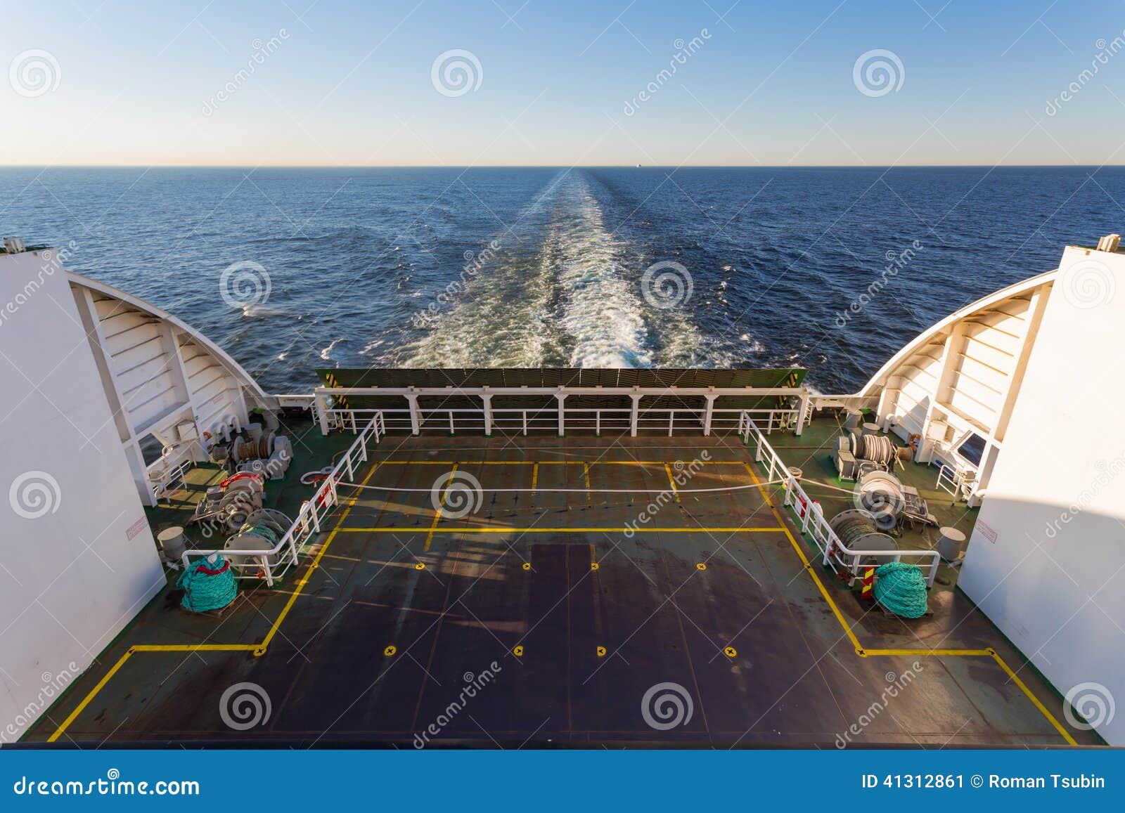 Wake in the Ocean Made by Cruise Ship Stock Image - Image of vessel ...
