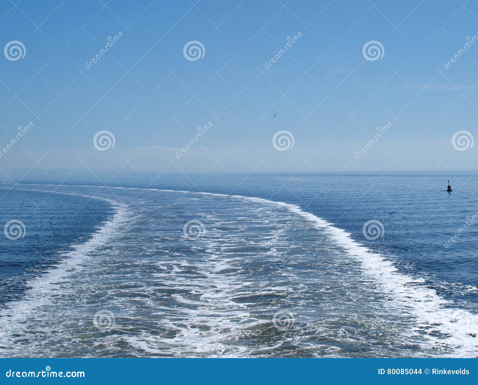 Wake of a ship stock photo. Image of waddensea, wake - 80085044