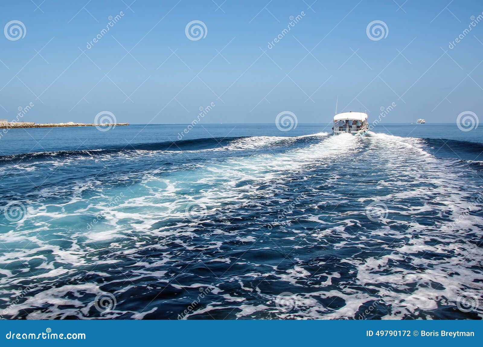 The wake of the ship stock photo. Image of nature, white - 49790172