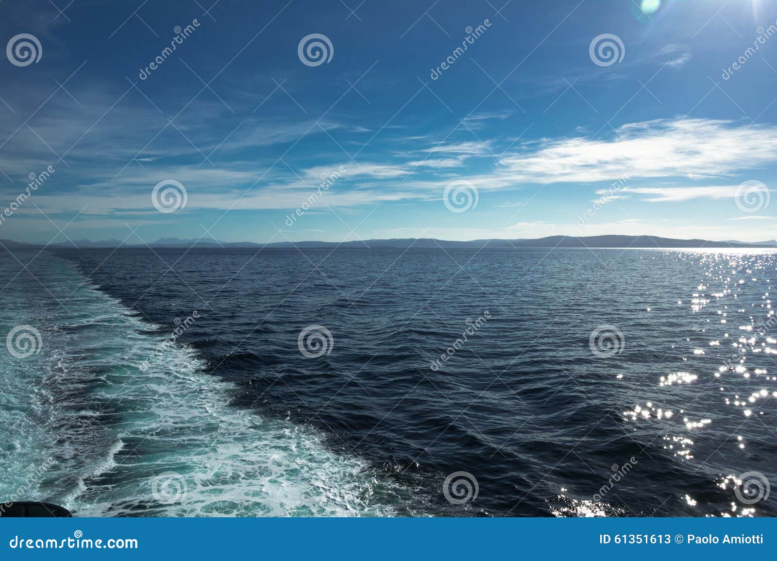 Wake stock image. Image of kingdom, great, ferry, united - 61351613
