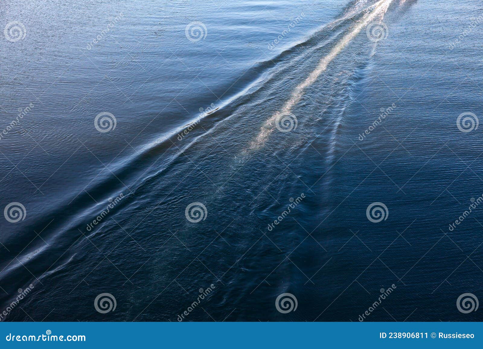 Wake of Ship on Water Surface Stock Image - Image of cargo, cruise ...