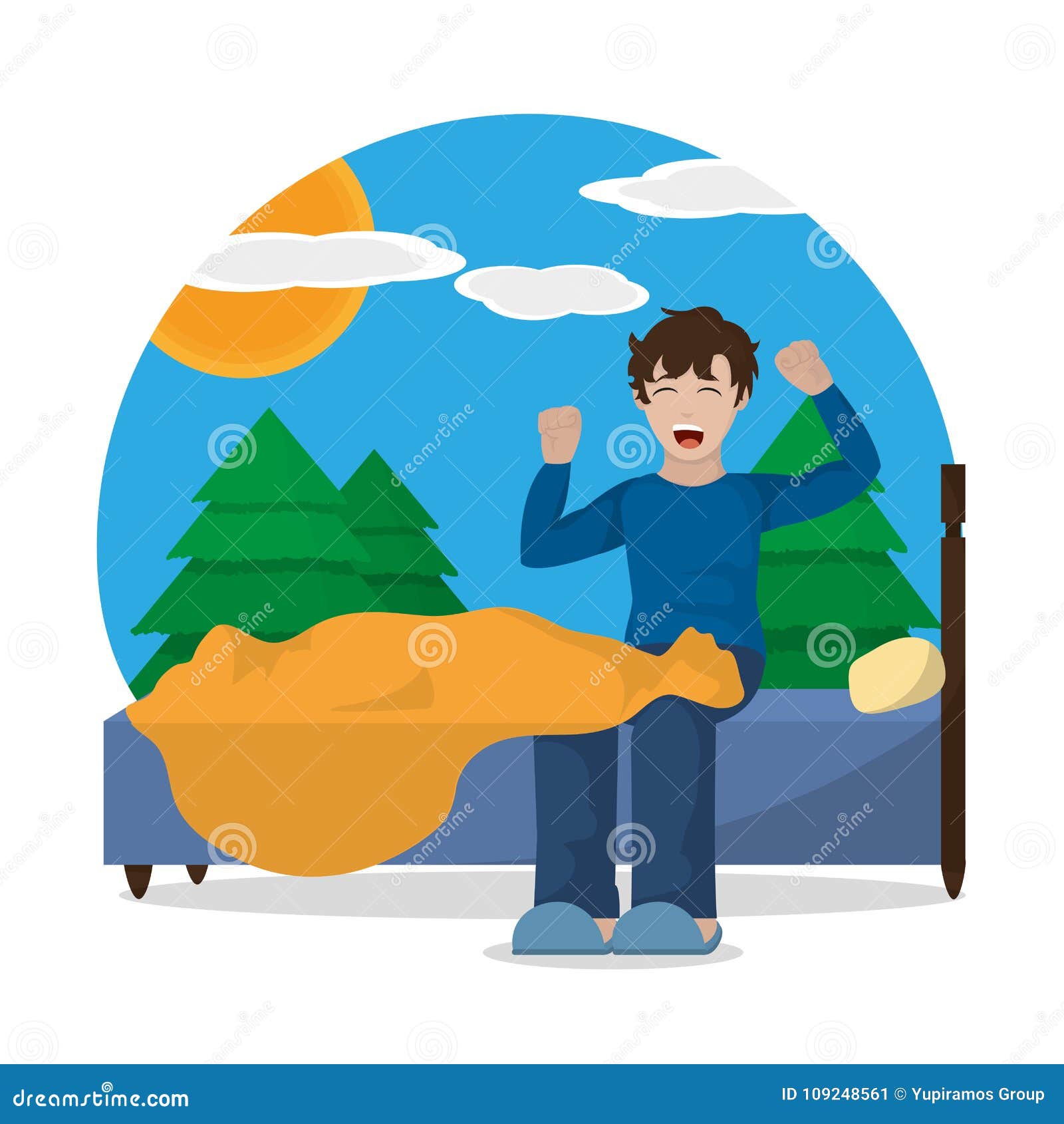 Wake up design stock vector. Illustration of morning - 109248561