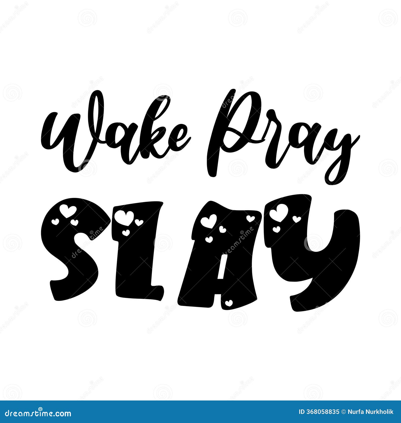 Slay All Day! Graffiti Lettering, Typography Handwriting Font, Spray ...