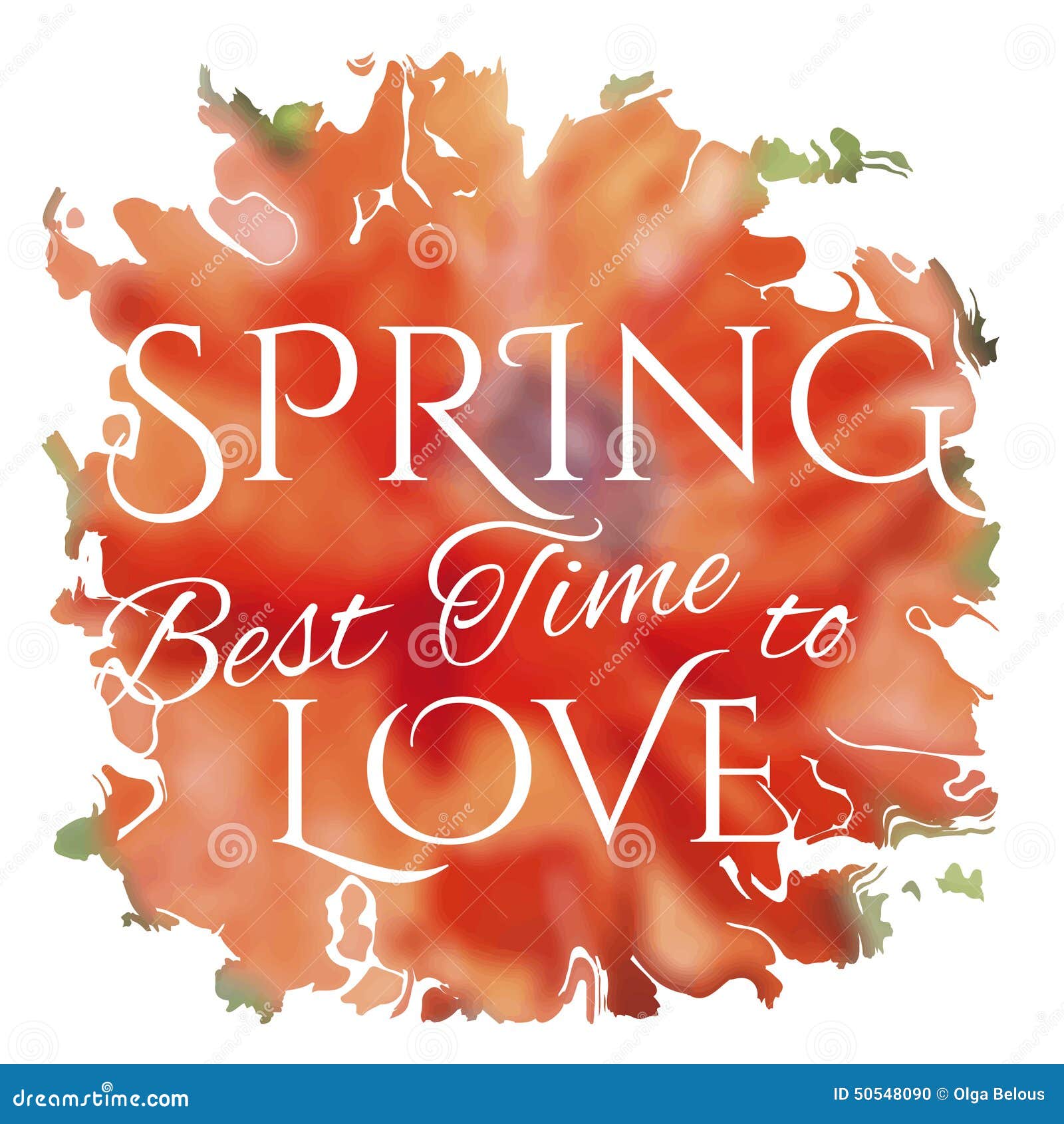 Wake Up. Spring is Coming Lettering on Unfocused Stock Vector ...