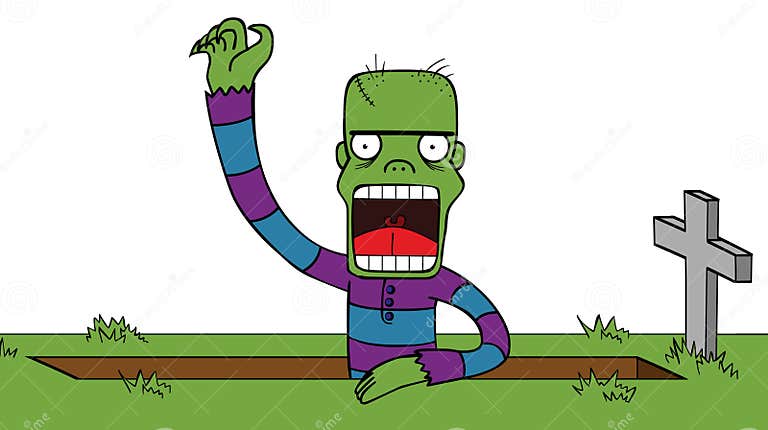 Wake up Zombie stock vector. Illustration of dead, completely - 26834710